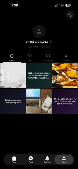 Kloak - Anonymous Social Platform